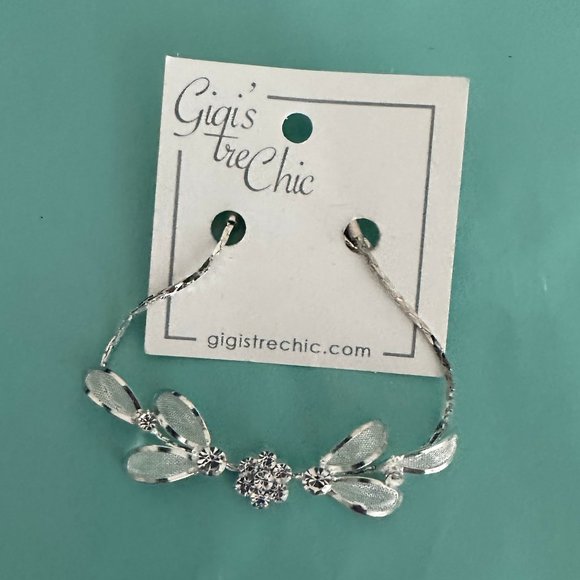 Jewelry | Womens Fashion Silver Bracelet With Floral Theme And Claw ...